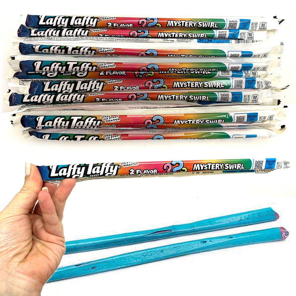 12 Pc Mystery Swirl Laffy Taffy Ropes Lovers 2 Flavor Fruit Chewy Candy ...