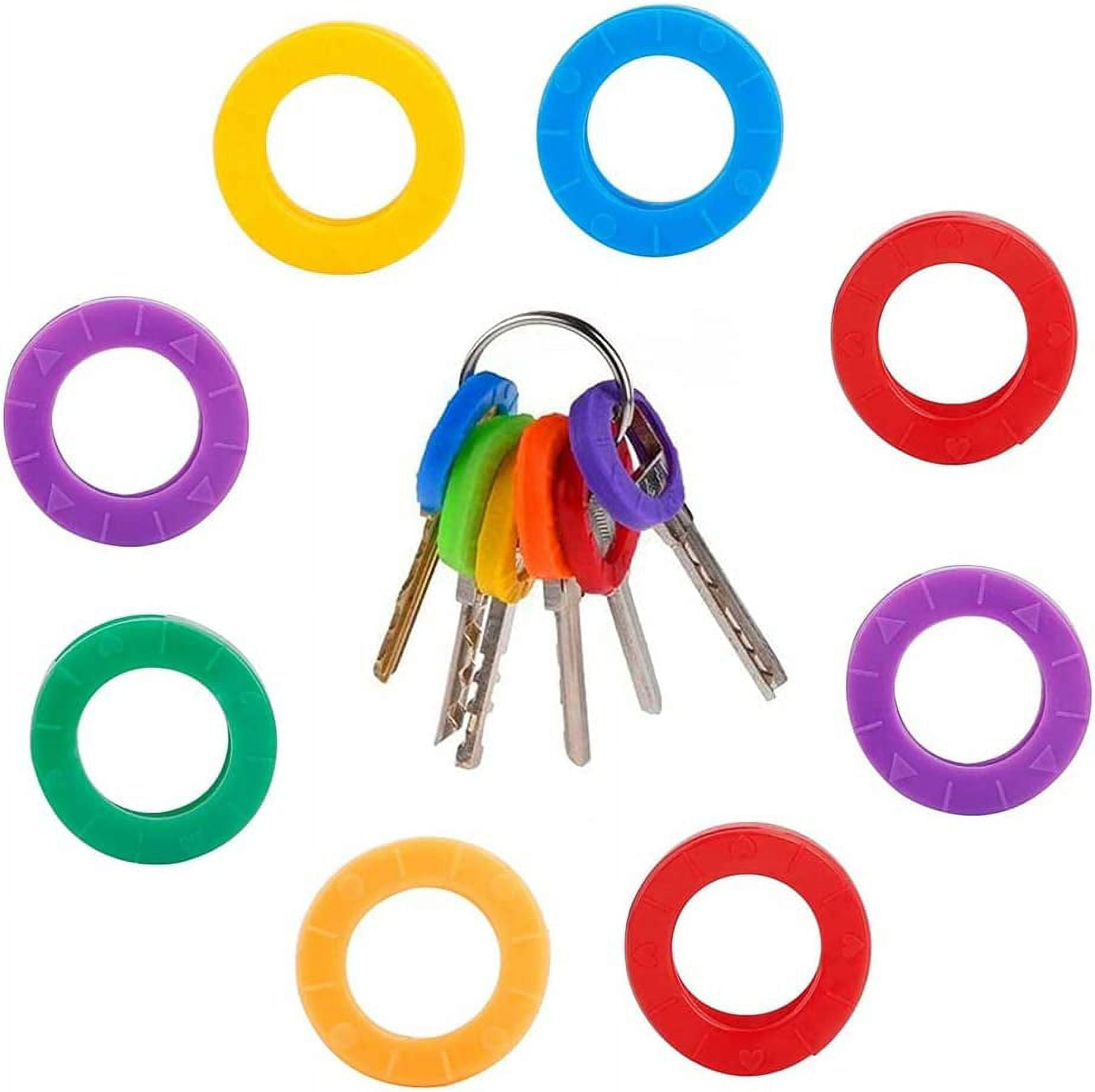 12 Pc Rubber Color Soft Key Top Cover Topper Caps ID Marker Case ...