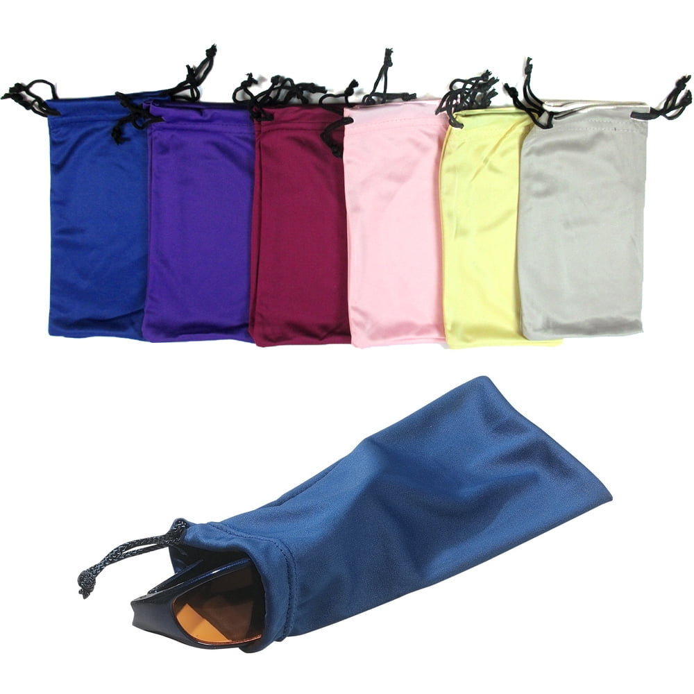 12 Pc Satin Glasses Pouches Sunglasses Soft Case Pouch Eyeglass Holder ...
