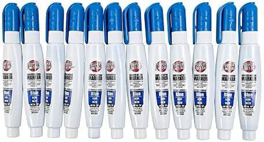 12 Pc Set Blue Super Met-Al Fine Tip Paint Marker Pens 1.4mm Stroke ...