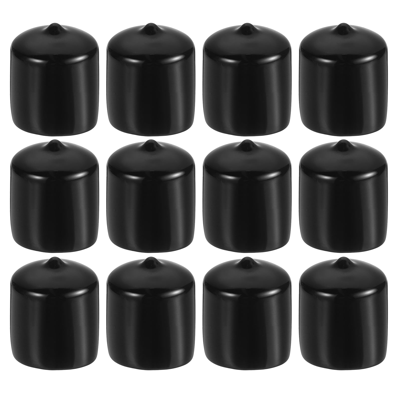 Uxcell Round Rubber End Caps Flexible Rubber Screw Covers for Metal ...