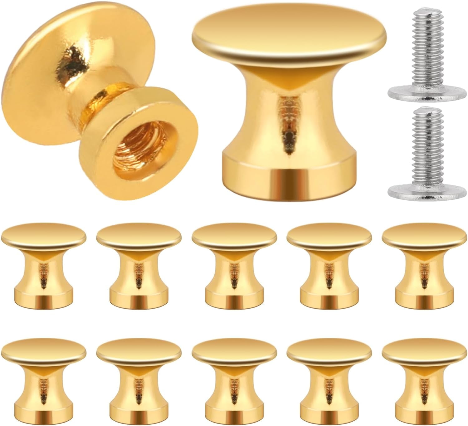 12 Pcs 1/2 Inch Mini Drawer Pulls Knobs Drawer Knobs Handles, Jewelry ...