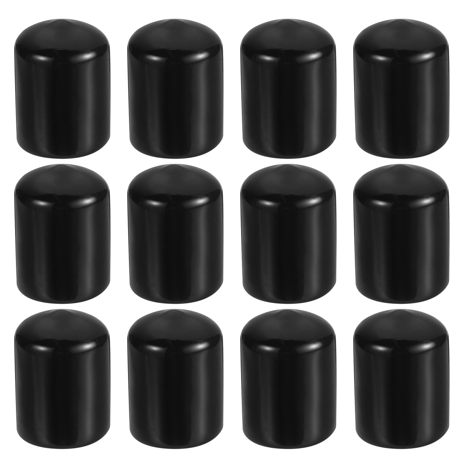 Uxcell Round Rubber End Caps Flexible Rubber Screw Covers for Metal ...