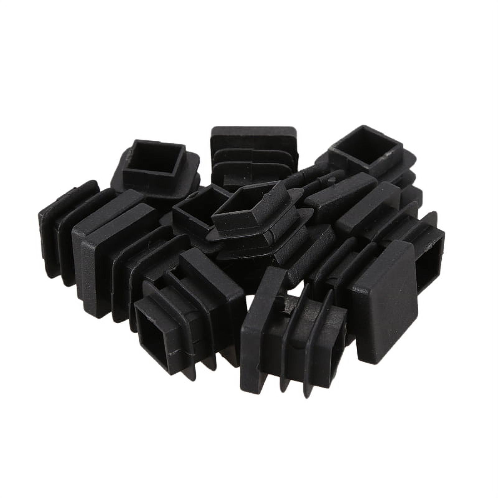 12 Pcs 15mm x 15mm Plastic Square Caps Tube Pipe Inserts End Blanking ...