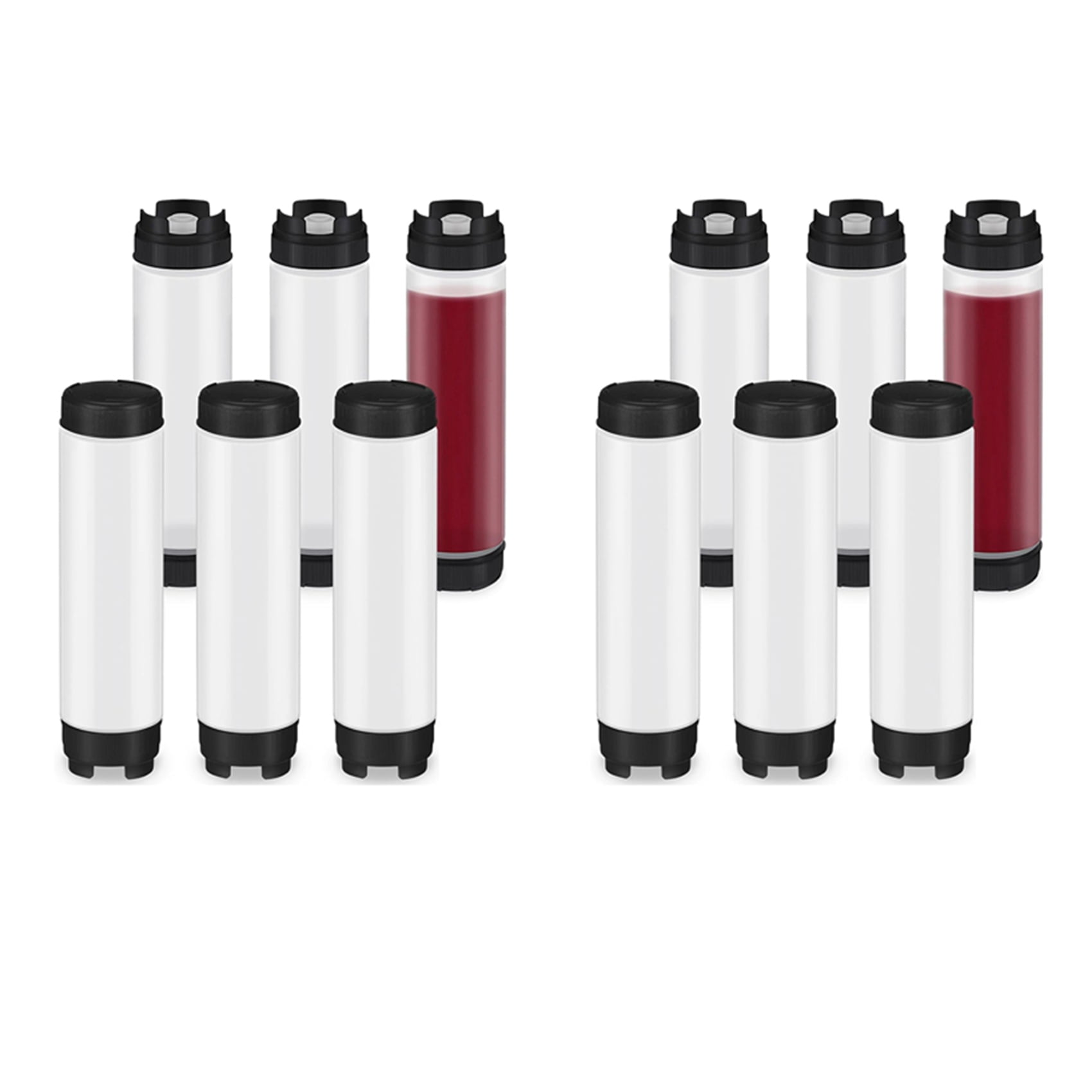 12 Pcs 16 Oz Condiment Squeeze Bottles Inverted Plastic Bottle for ...