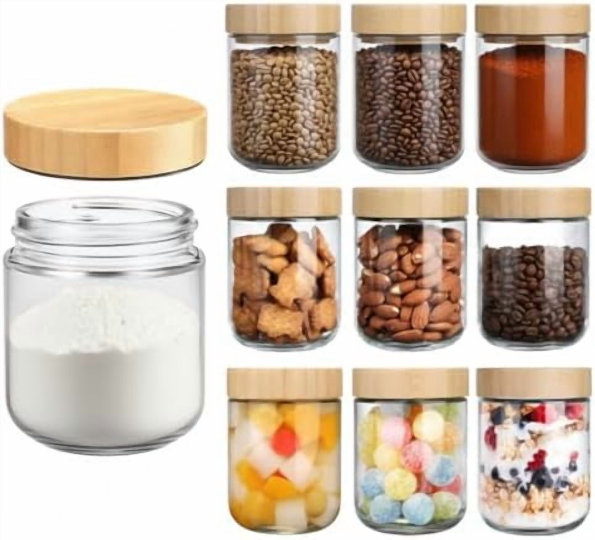 12 Pcs 16oz Overnight Oats Containers with Lids Glass Mason Jars with ...