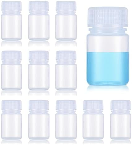 12 Pcs 1oz Plastic Sample Bottles, 30ml Plastic Bottle with Caps Wide ...
