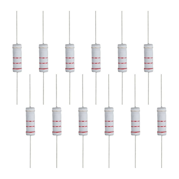 12 Pcs 2.2K ohm Resistor 5 Watt Metal Film Fixed Resistor for ...