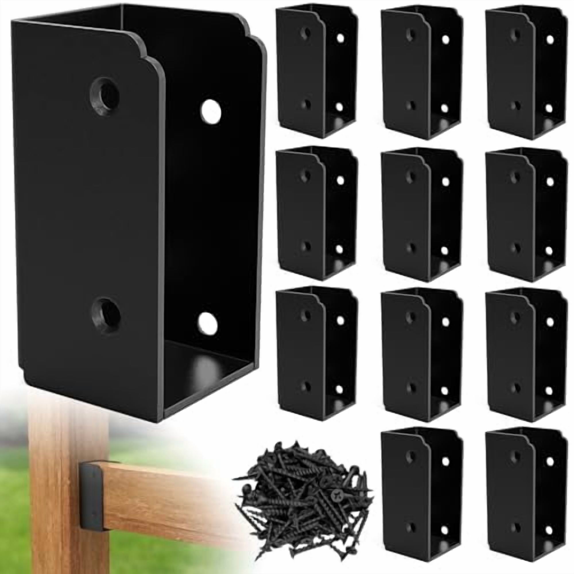 12 Pcs 2”x 4” Stainless Steel Deck Railing Brackets Connectors 2x4 ...