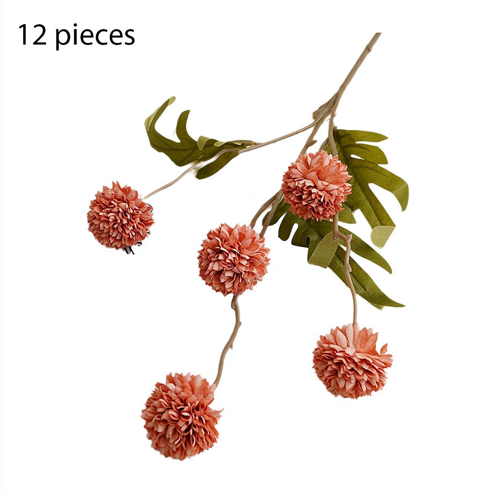 12 Pcs 20" Artificial Chrysanthemum Flowers, Realistic Simulation Mum ...