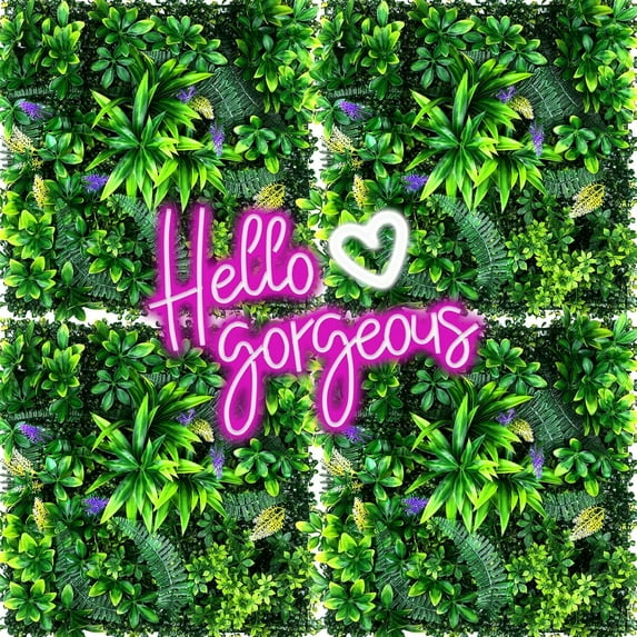 12 Pcs 20"x20" Artificial Grass Backdrop Wall Boxwood Panels Grass ...