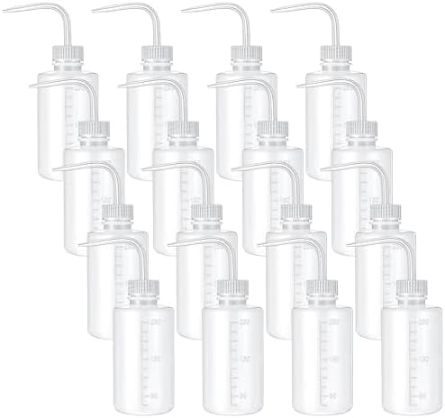 12 Pcs 250ml Plastic Safety Wash Bottles Small Watering Can ...
