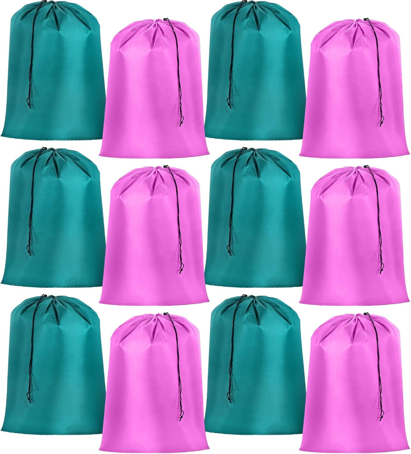 huiopbnm 12 Pack 28 x 45 Inch Extra Large Laundry Bags Bulk Washable ...