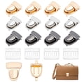 12 Pcs 3 Colors Iron Bag Tuck Lock Clasps Tuck Lock Clasp Catch Handbag ...