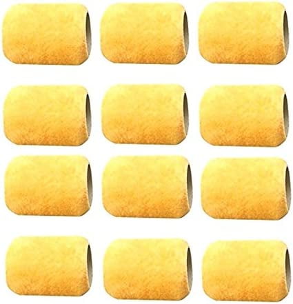 12 Pcs 3-Inch 3/8 Nap Polyester Small Paint Roller Refill Covers NO ...