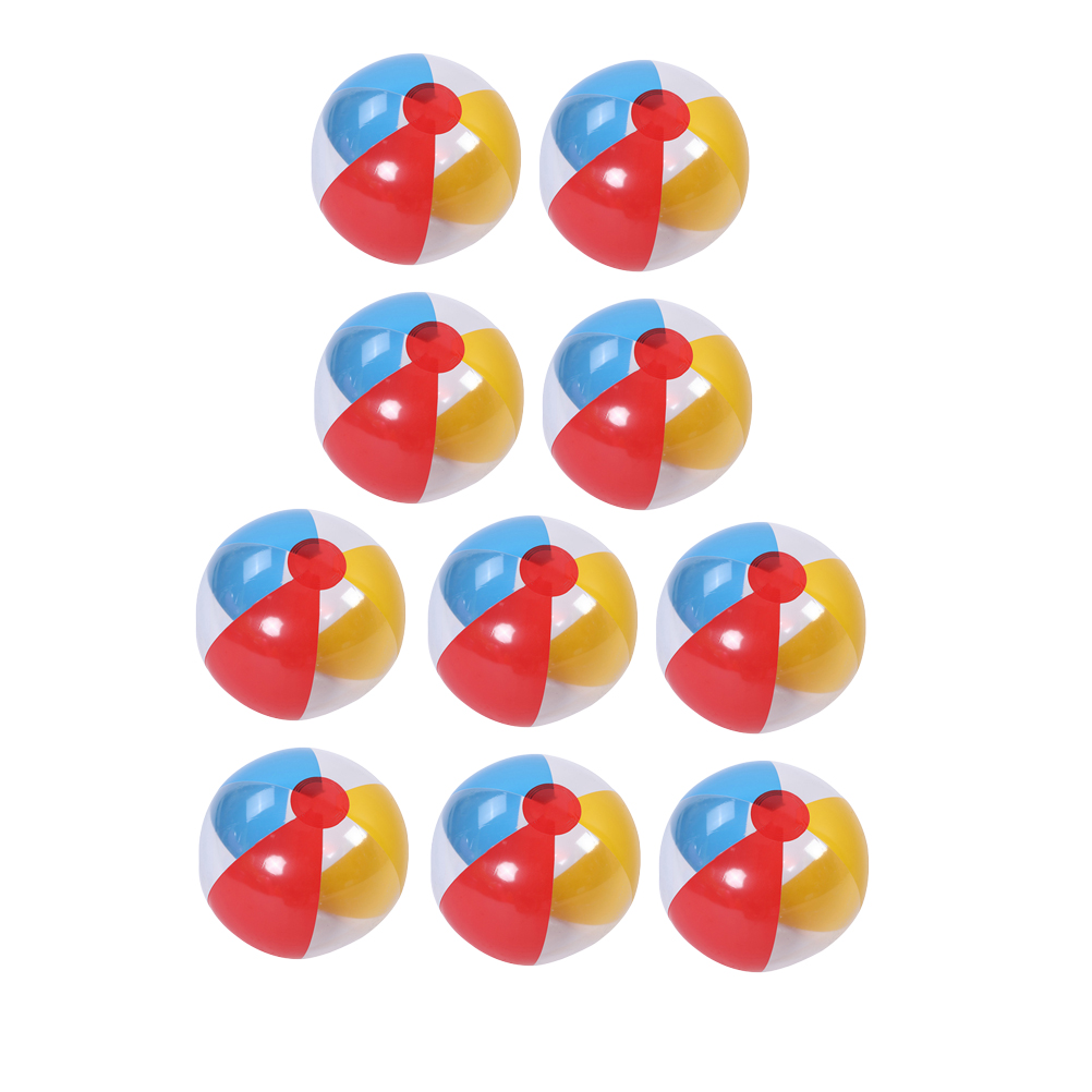 12 Pcs 33CM Inflatable Colorful Beach Ball Summer Water Entertaining ...