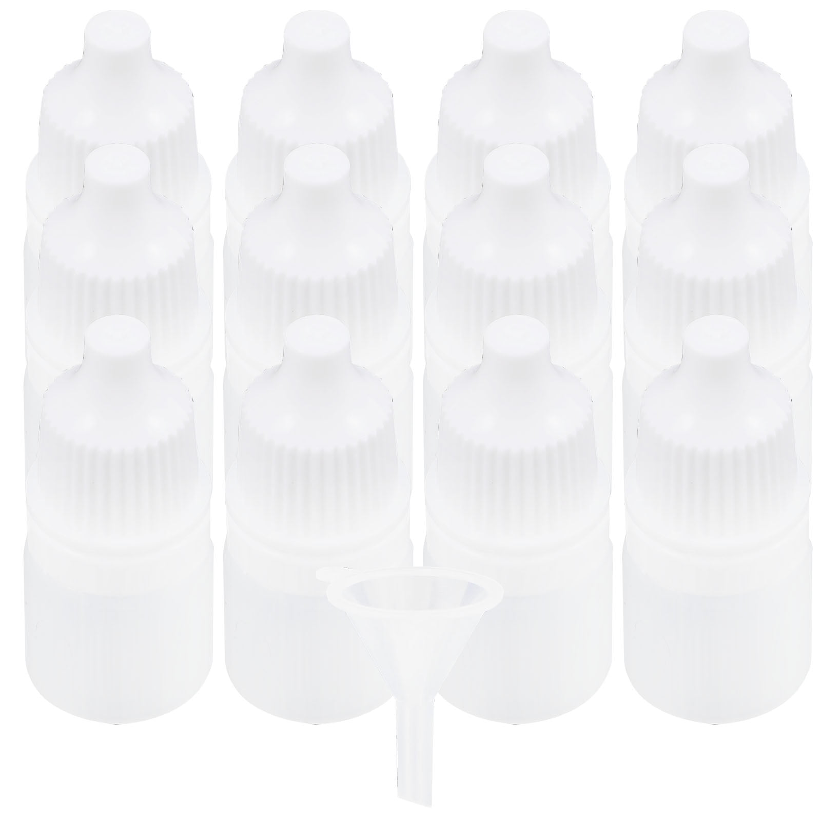 12 Pcs 3ml White Empty Squeezable Dropper Bottle Tiny Bottles Plastic ...