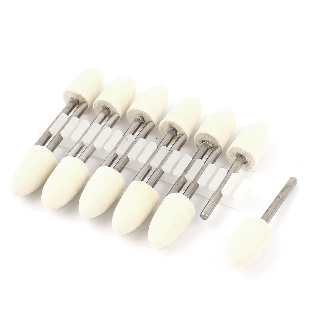 12 Pcs 3mm Shank Wool Felt Polishing Bits 10x18mm for Rotary Tool ...