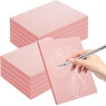 12 Pcs 4"x6" Rubber Carving Blocks, Pink Linoleum Block for Printmaking ...