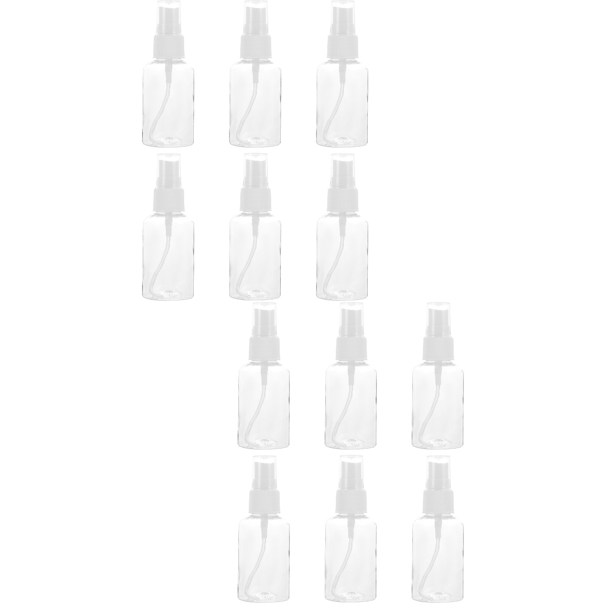 12 Pcs 50ml Empty Plastic Sample Bottle Container Jar Pot Vial with Lid ...