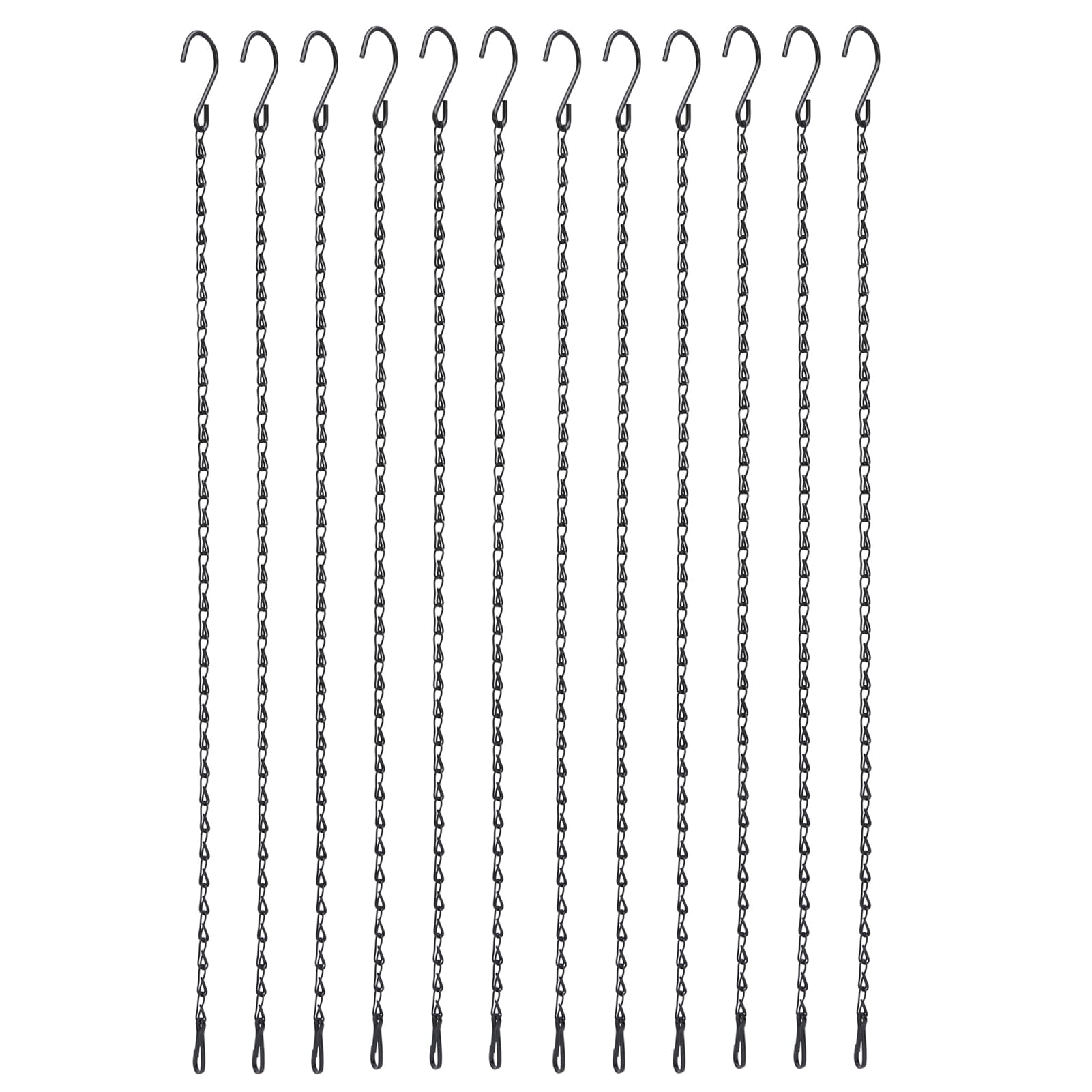 12 Pcs 58.5cm/23in Hanging Chain for Bird Feeders, Planters, Lanterns ...