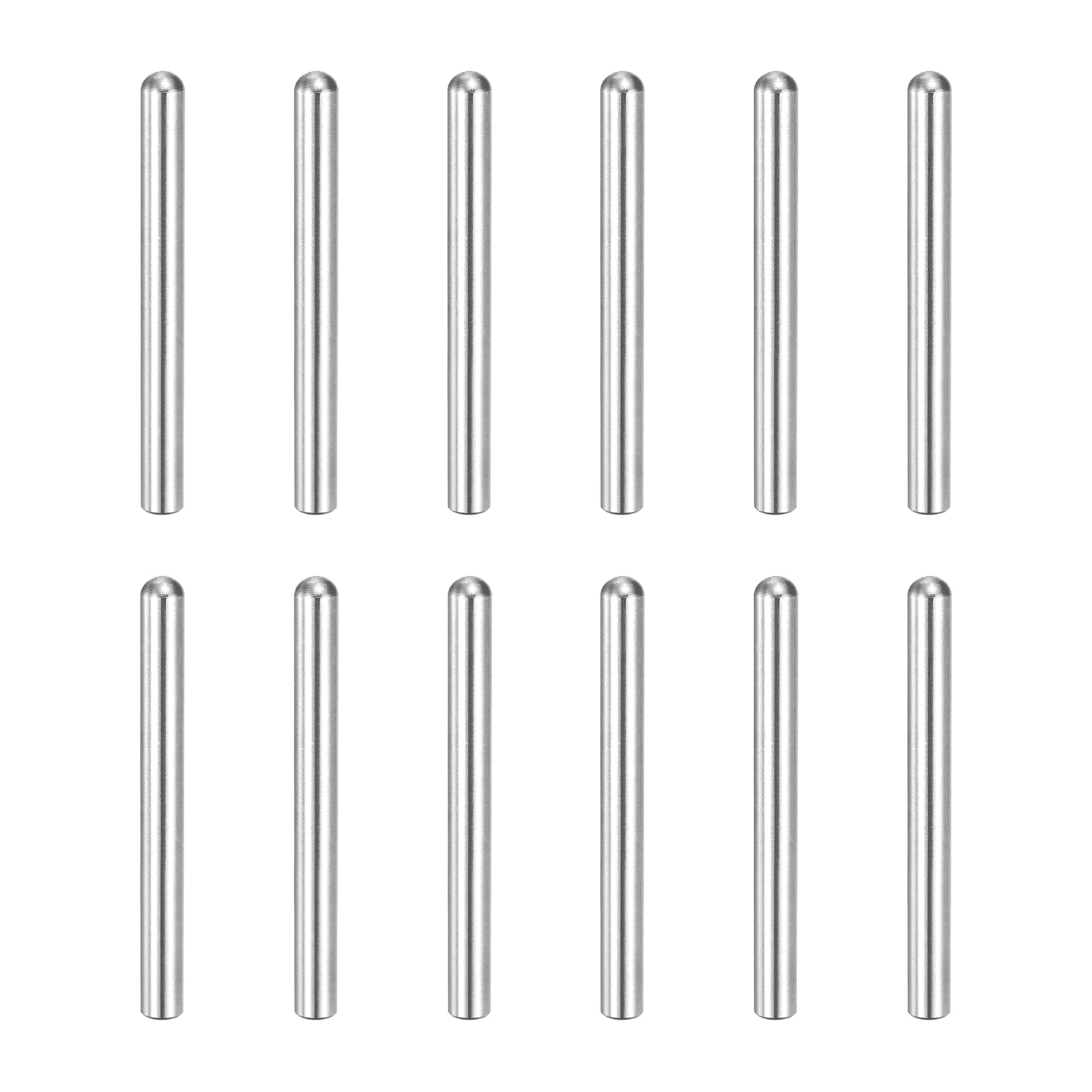 12 Pcs 5x50 mm 304 Stainless Steel Dowel Pins, Round Head Flat ...