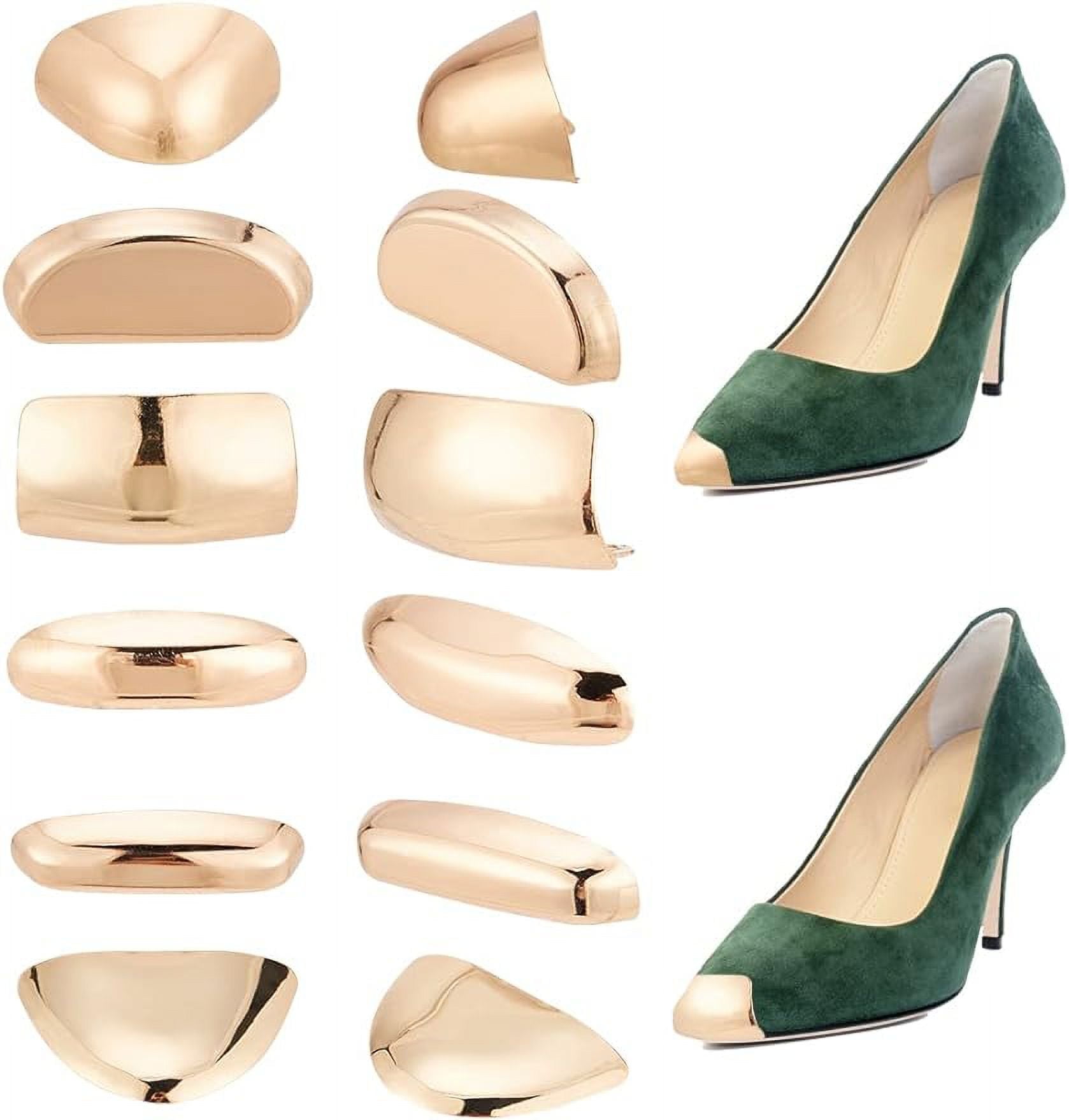 12Pcs 6 Style Metal Shoes Pointed Protector Metal Shoe Toe Protectors ...