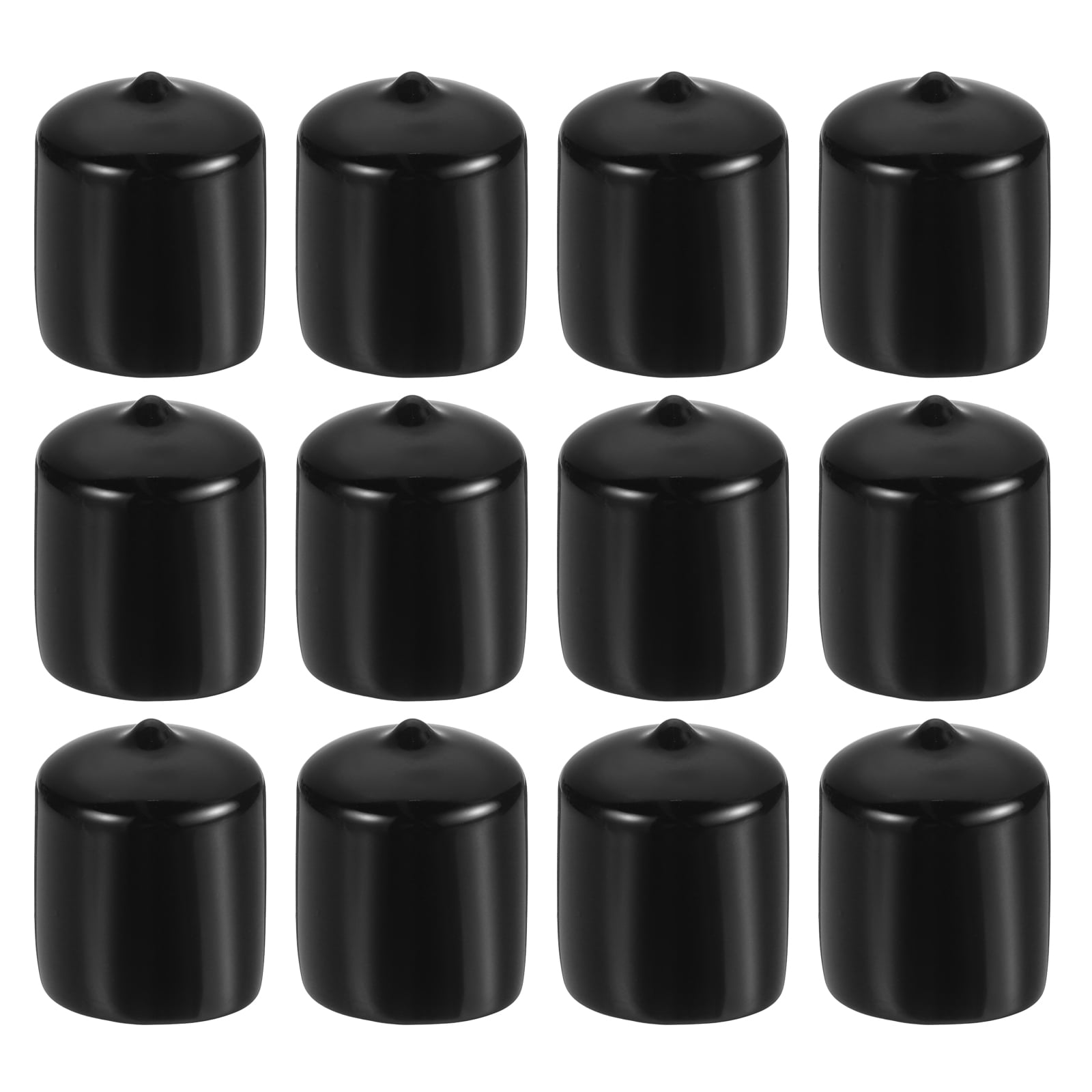 Uxcell Round Rubber End Caps Flexible Rubber Screw Covers for Metal ...