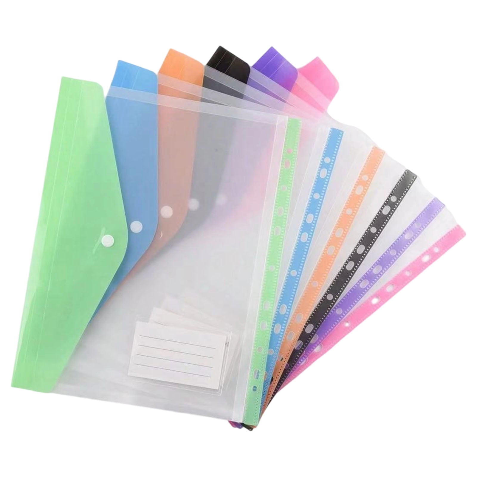 12 Pcs A 4 Document Bag with 11 Hole File Organiser File Folder File ...