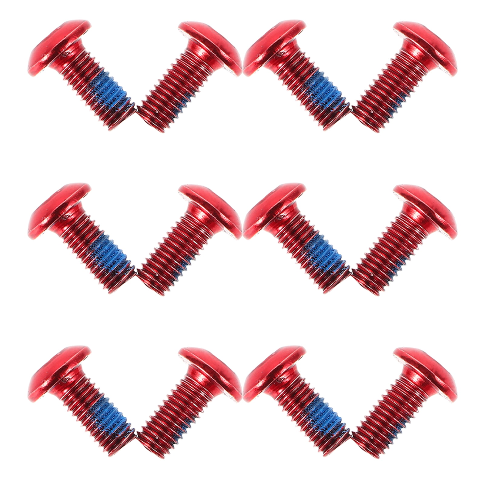 12 Pcs Alloy Steel Bikes Screw Bicycle Disc Brake Bolts Nuts Bikes Disc ...