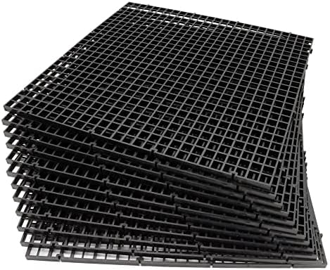 12 Pcs Aquarium Fish Tank Divider Plastic Egg Crate Aquarium Filter ...
