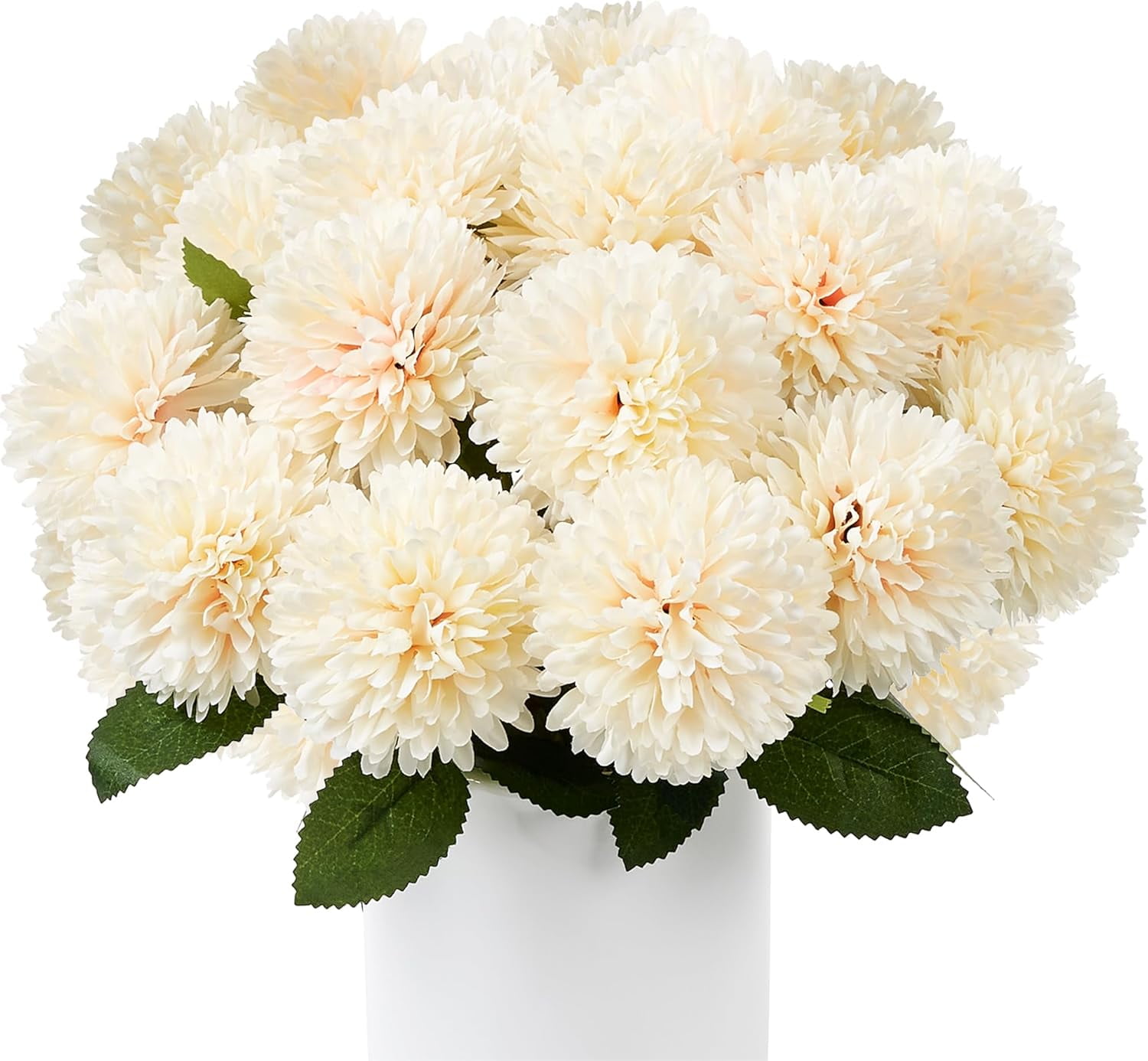 12 Pcs Artificial Chrysanthemums Flowers Ball Flower Fake Mums Silk for ...