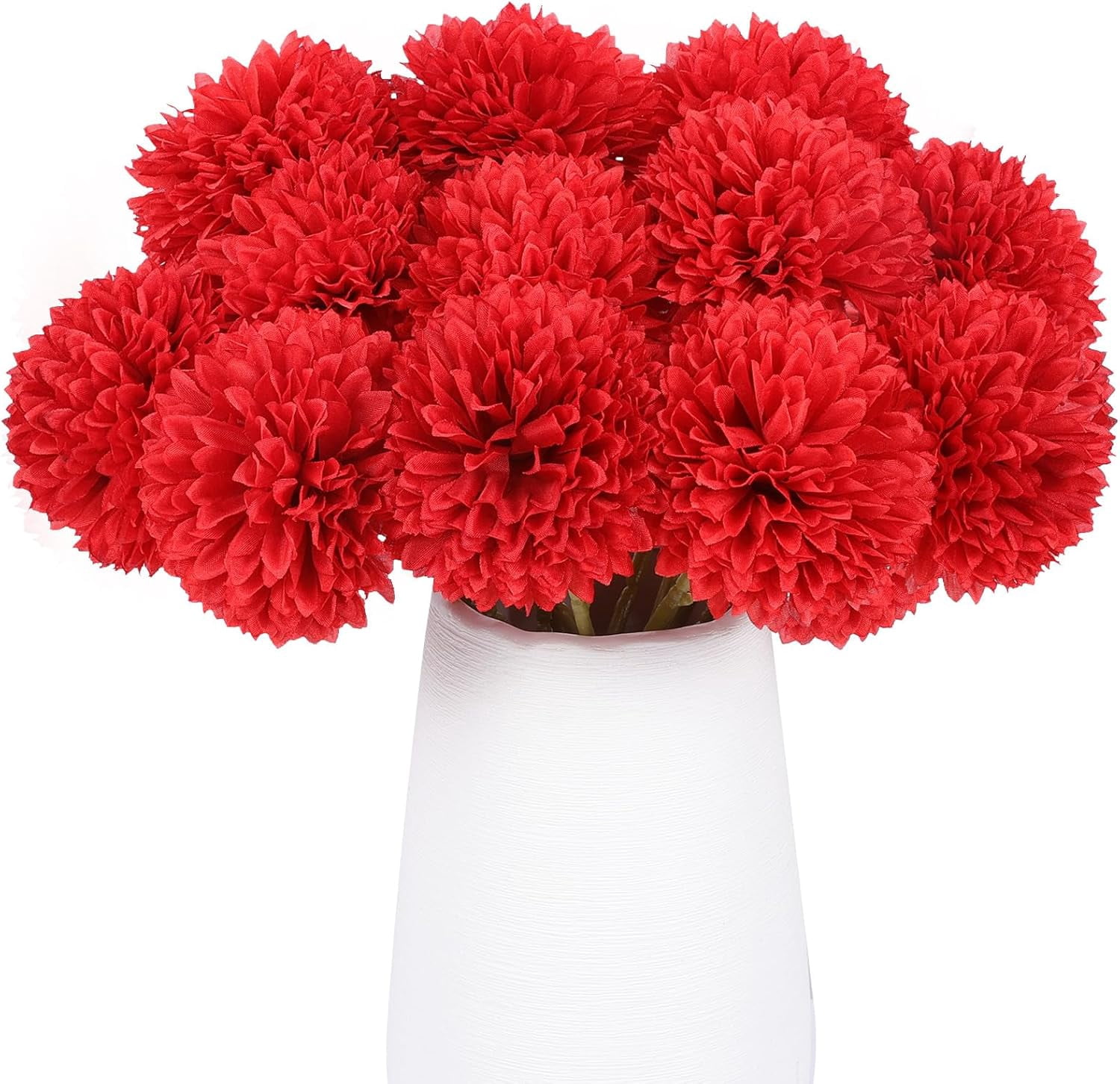 12 Pcs Artificial Chrysanthemums Flowers Silk Fake Mums Flowers for ...