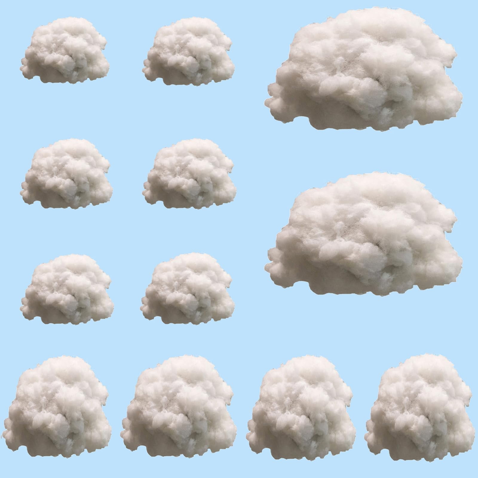 12 Pcs Artificial Cloud Props Imitation ATT13D Cloud Decorations Cloud ...