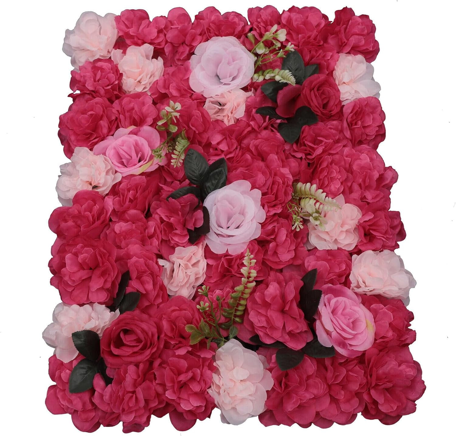 12 Pcs Artificial Flower Wall Panel Dahlia and Rose Flowers Wall ...