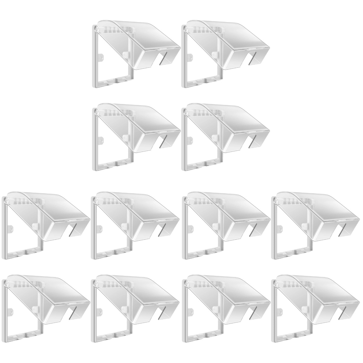 12 Pcs Baby Proof Outlet Covers Waterproof Socket Switch Plug Child ...