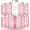 12 Pcs Bachelorette Party Can Sleeves Cowgirl Slim Can Let's Go Girl ...