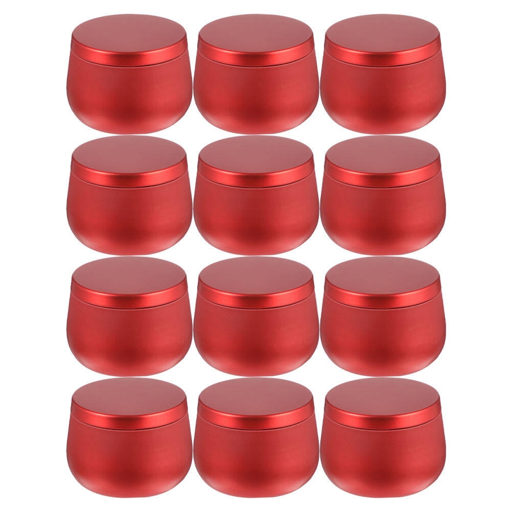 12 Pcs Belly Storage Jar Candy Jar Tinplate Tins Tinplate Canisters ...
