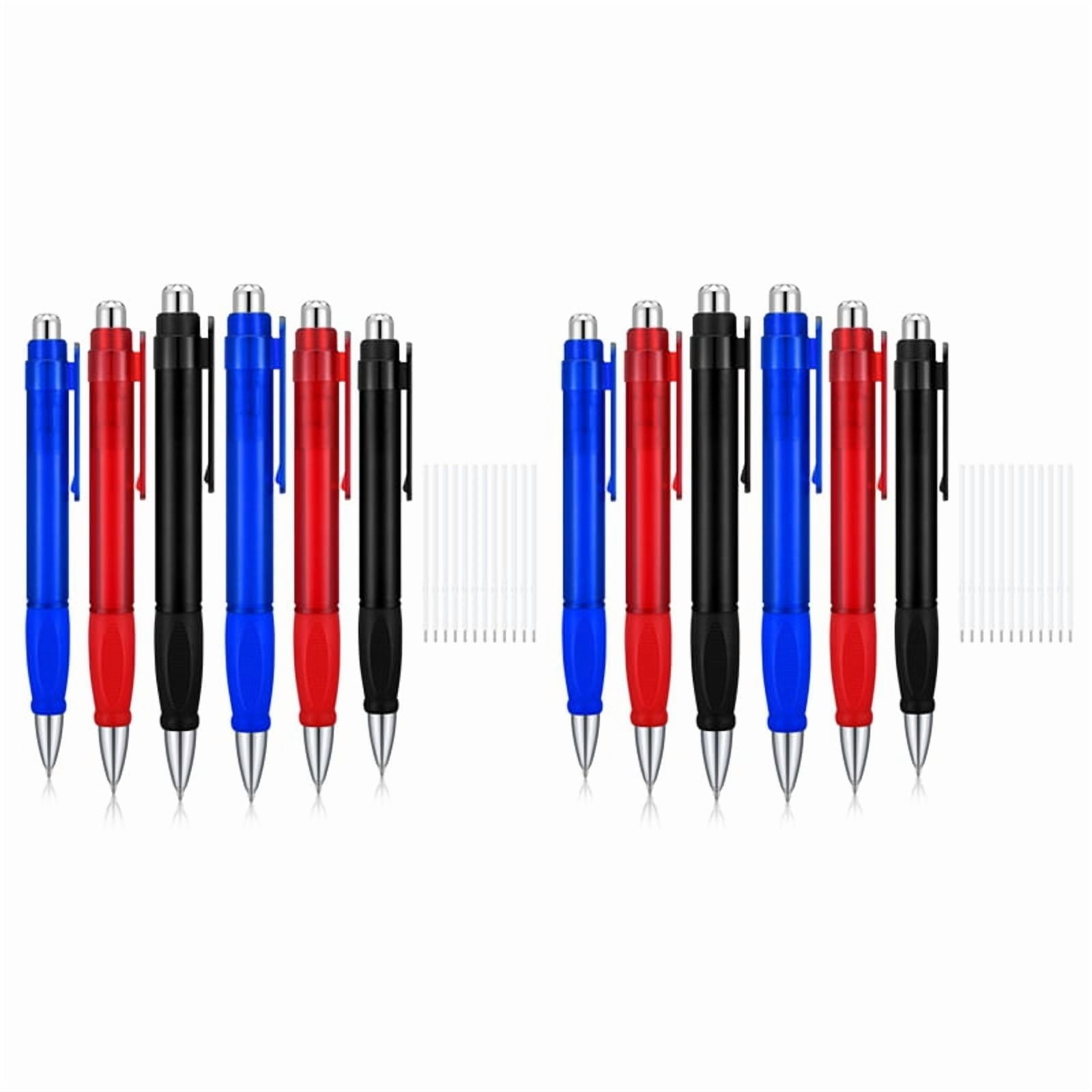 12 Pcs Big Pens Jumbo Pen Bulk with Refills Extra Large Ballpoint Pens ...