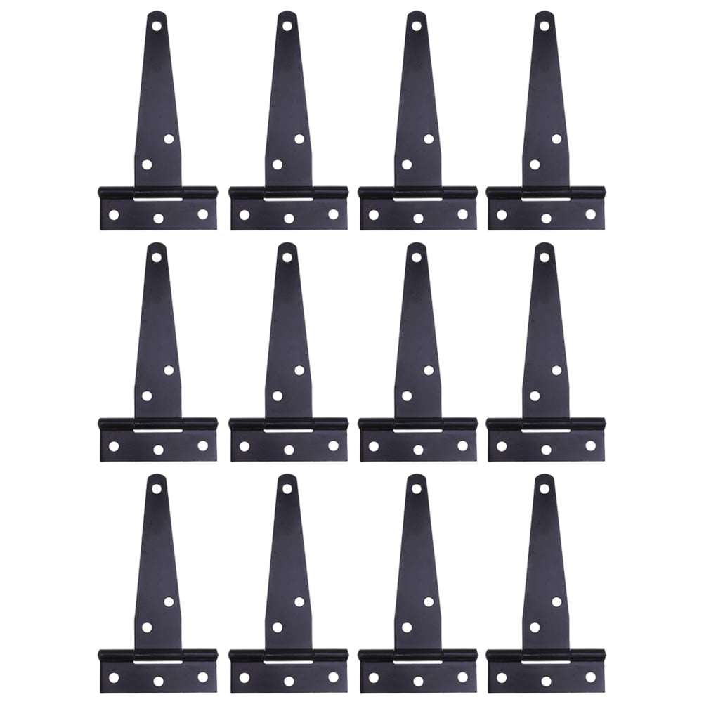 12 Pcs Black Hinges T Shape Hinges Heavy Duty Hinges Stable Fixation ...