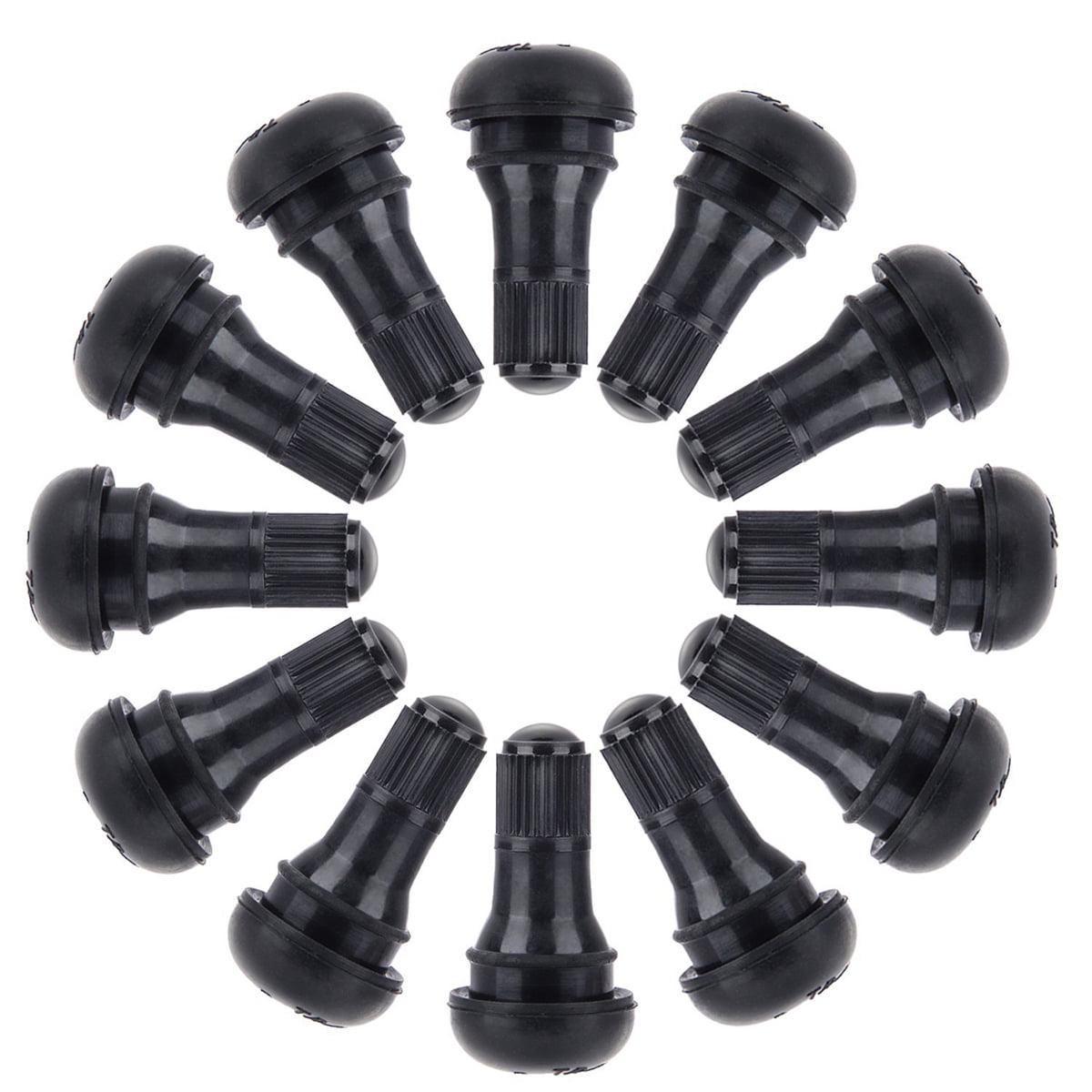 12 Pcs Black TR-412 Rubber Snap-in Stems Tire Tyre Stems - Walmart.com