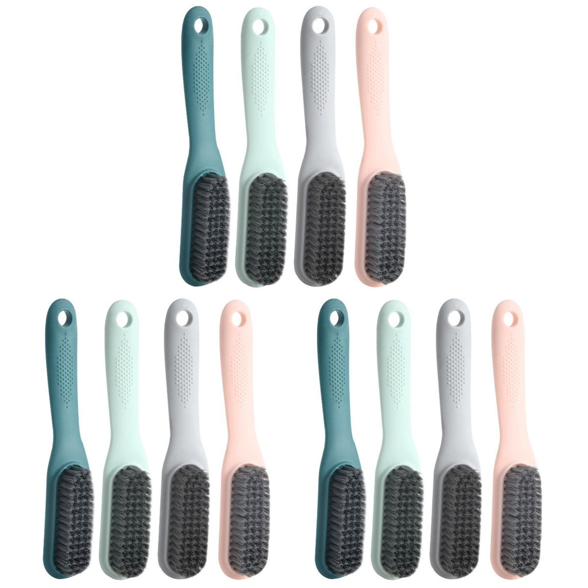 12 Pcs Boot Brush Clothes Cleaning Brush with Handle Shoes Cleaner ...