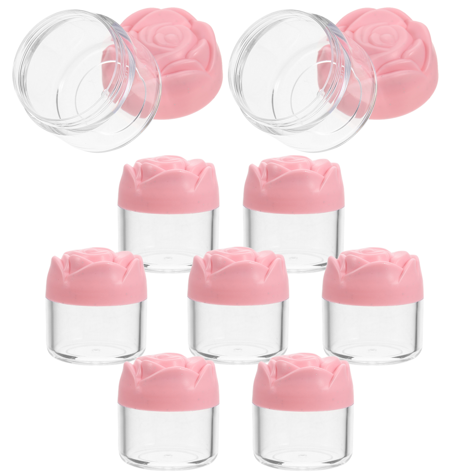 12 Pcs Bottled Mini Lotion Lids Travel Toiletries Skincare Pink ...