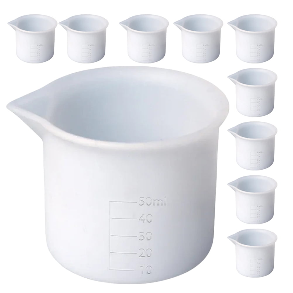 12 Pcs Bowls Paint Mixing Cups with Lids Silicone Measuring - Walmart.com
