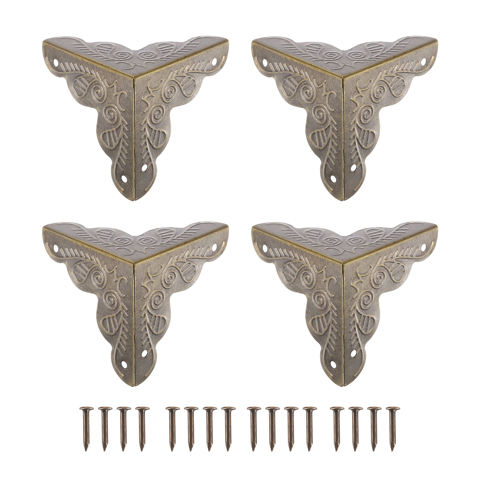 12 Pcs Box Edge Guard, 35mm Decorative Box Corner Cover, Vintage Stair ...