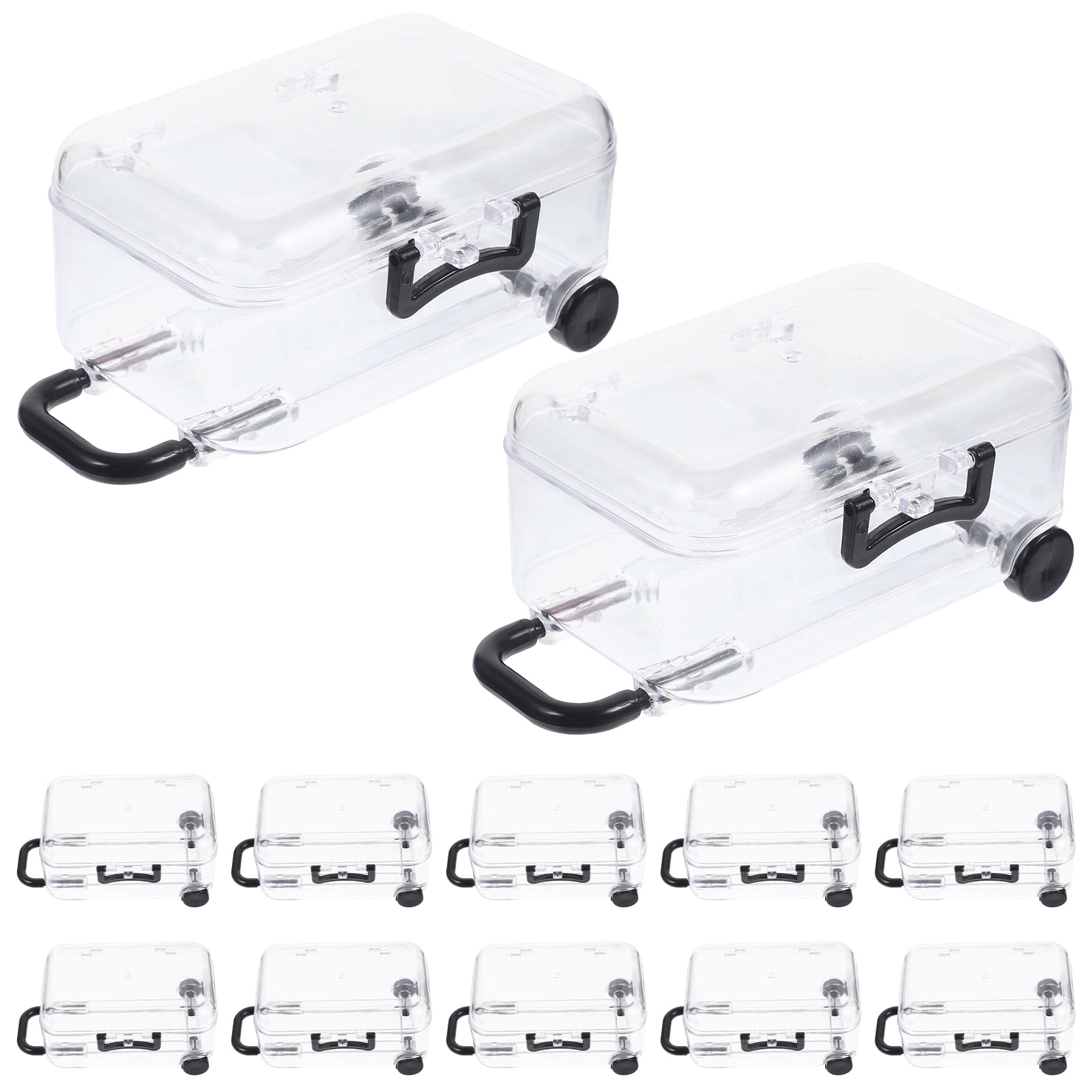 12 Pcs Boxes Trolley Case Wedding Candies Mini Suitcase Favor - Walmart.com
