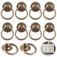 12 Pcs Brass Cabinet Pulls, Vintage Drawer Knobs, Antique Chinese Style ...