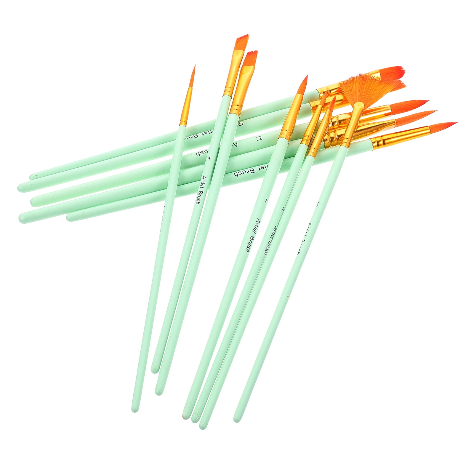 12 Pcs Brush Artist Pain Paint Water Color DIY Acrylic Painting Tools ...