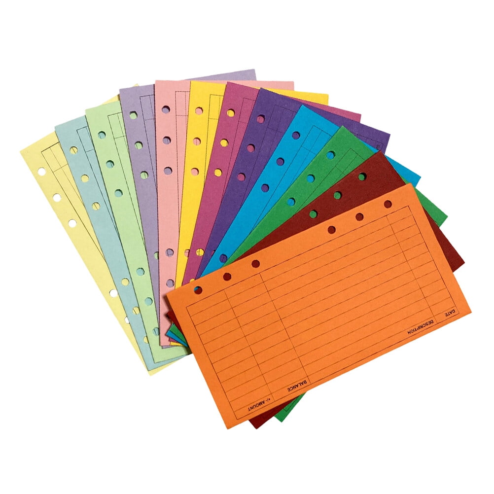 Portable Budget Envelopes Cards in Assorted Colors for Account ...