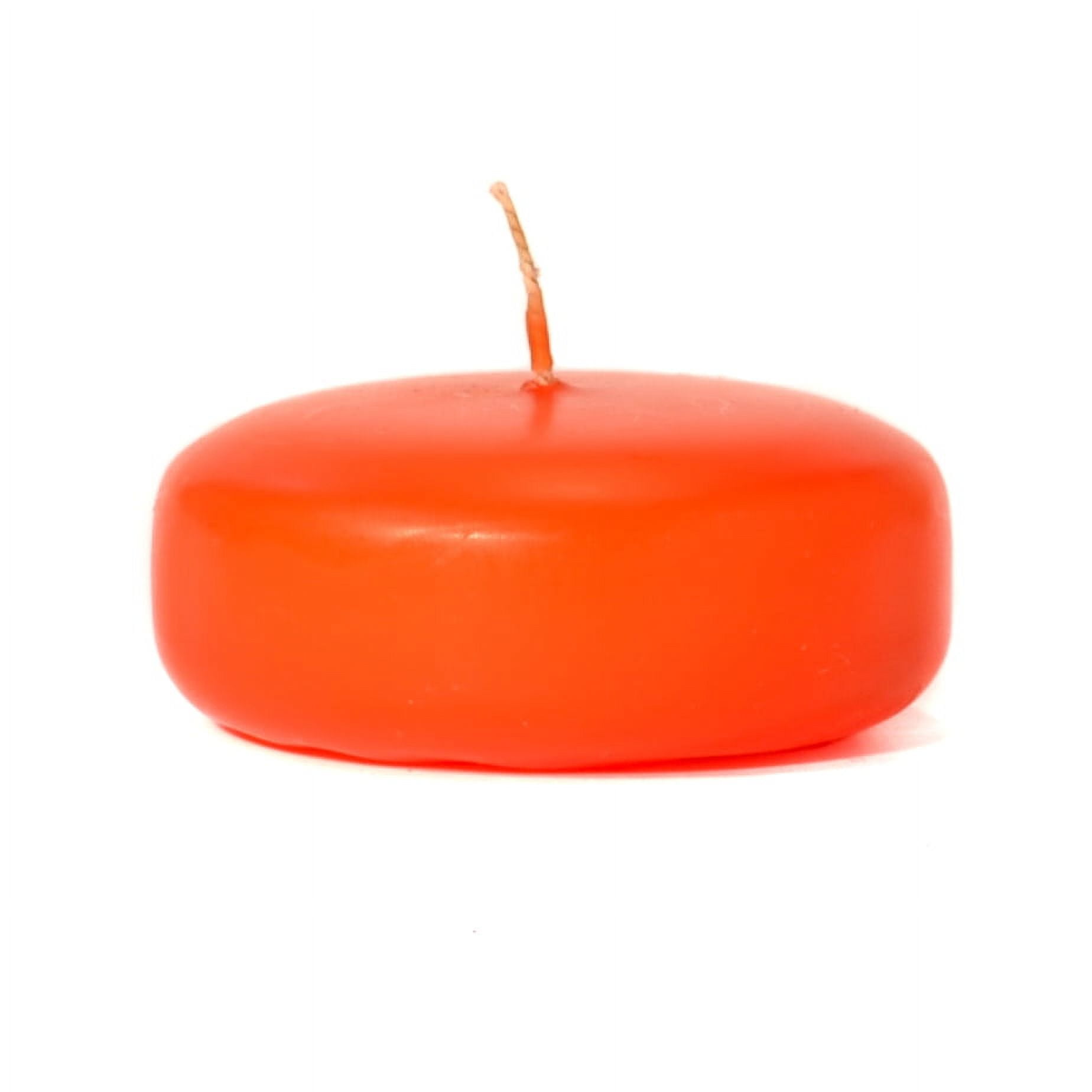 12 Pcs Burnt Orange Floating Candles Small Disk 2.38 in. diameter x 1 ...
